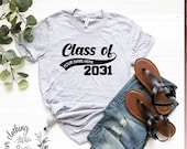 Graduation Class of Personalized T-shirt Class of 2031 | Etsy