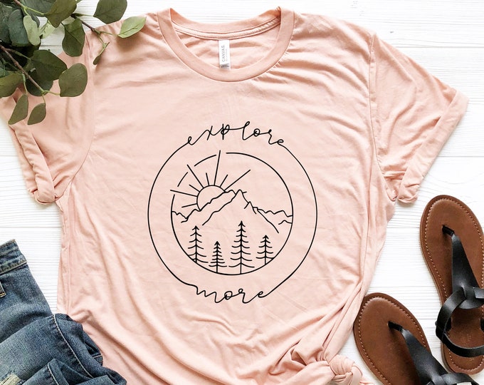 Explore More Shirt, Camping T-shirt, Adventure Shirt, Camper T-shirt ...