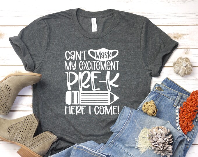 Can't Mask My Excitement T-shirt, Here I Come Shirt, Zoom Teacher Shirt ...