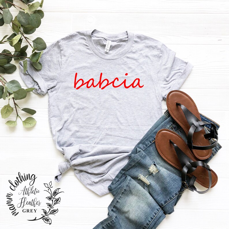 Babcia T-shirt // Babcia Tee // Polish T-shirt // Babcia Tops // Polish ...