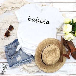Babcia T-shirt // Babcia Tee // Polish T-shirt // Babcia Tops // Polish ...