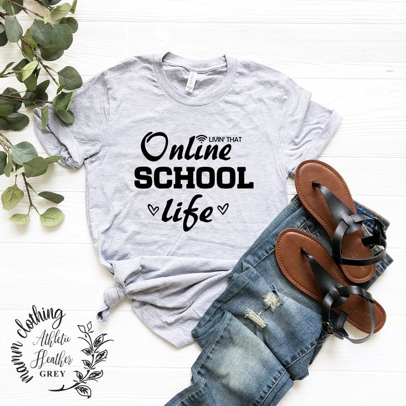 Living That Online School Life Shirt, Home School Shirt, Class of 2021 ...