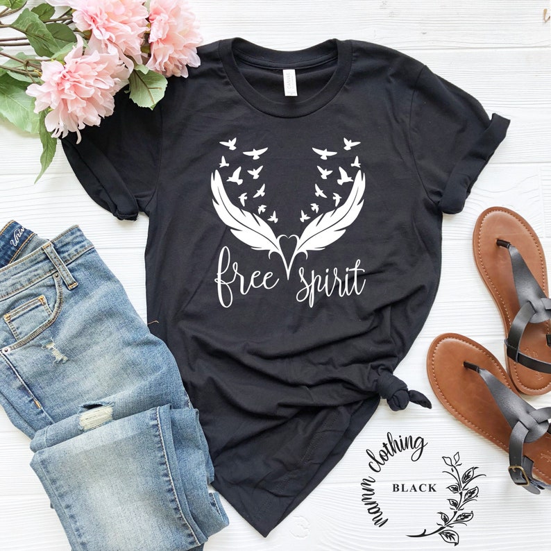 Free Spirit Shirt, Womens Shirts, Men Shirt, Graphic T-shirt - Etsy