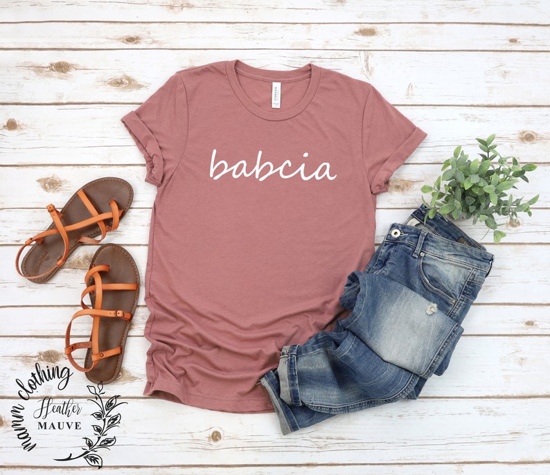 Babcia T-shirt // Babcia Tee // Polish T-shirt // Babcia Tops // Polish ...