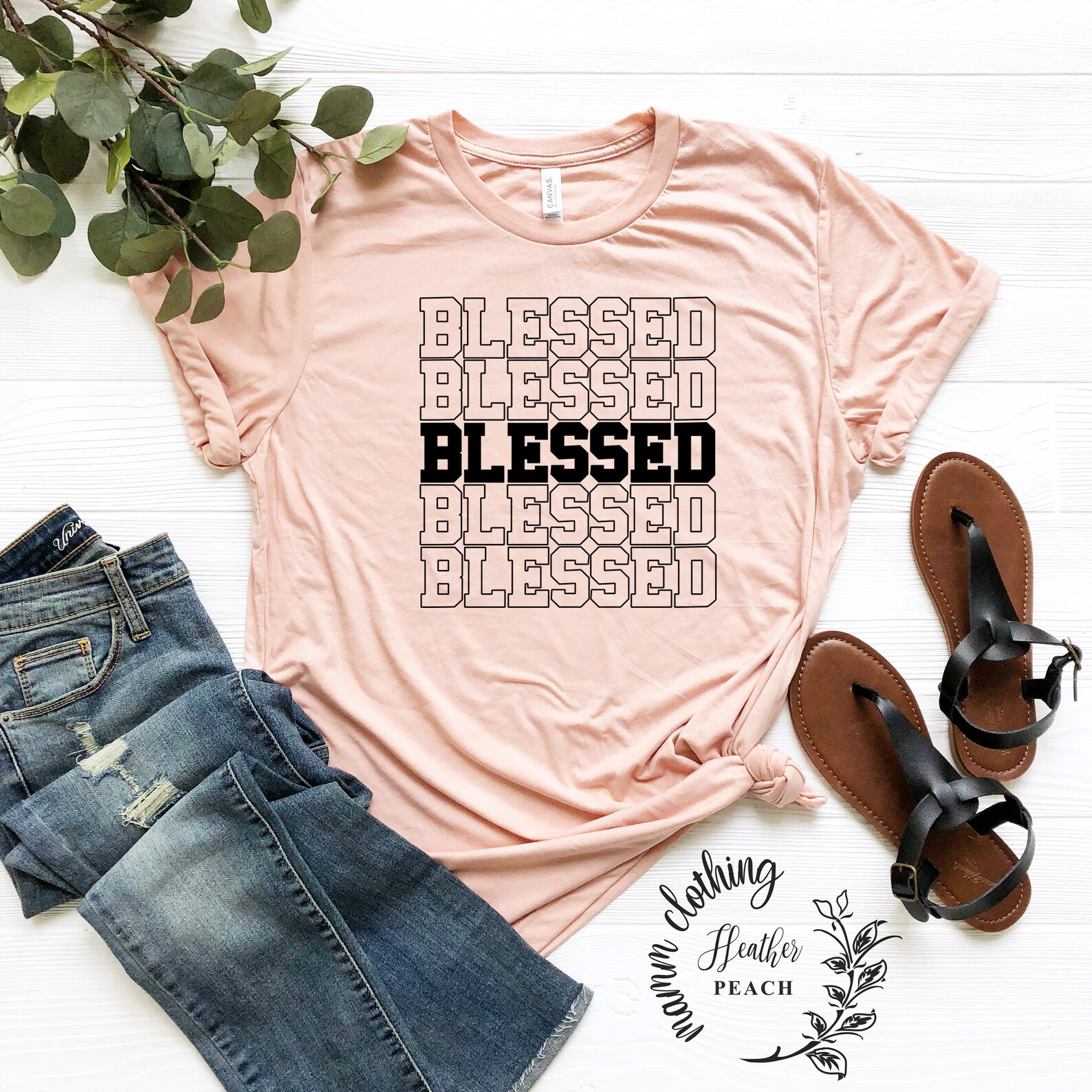 Blessed T-shirt // Faith Shirt // Christian Tee for Women // Christian ...