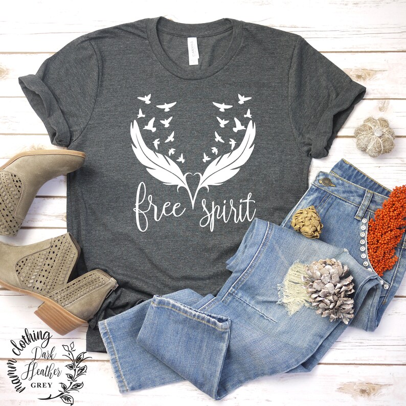 Free Spirit Shirt, Womens Shirts, Men Shirt, Graphic T-shirt - Etsy