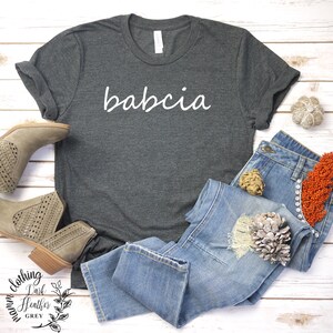 Babcia T-shirt // Babcia Tee // Polish T-shirt // Babcia Tops // Polish ...