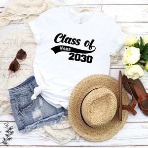 Graduation Class of Personalized T-shirt, Class of 2030, Graduation ...