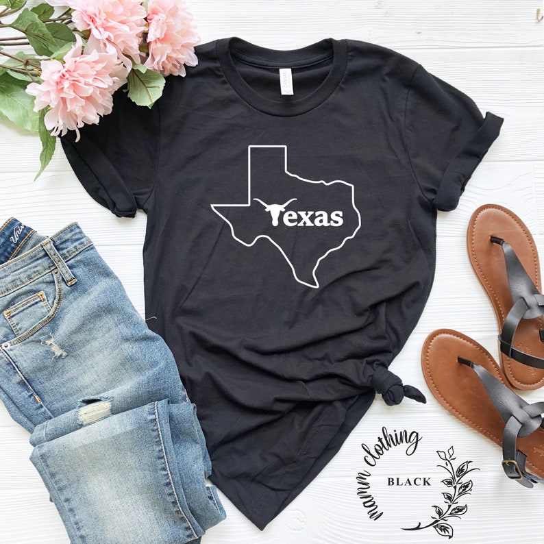 Texas Shirt Texas Tee Texas T-shirt State Shirt T-shirts - Etsy