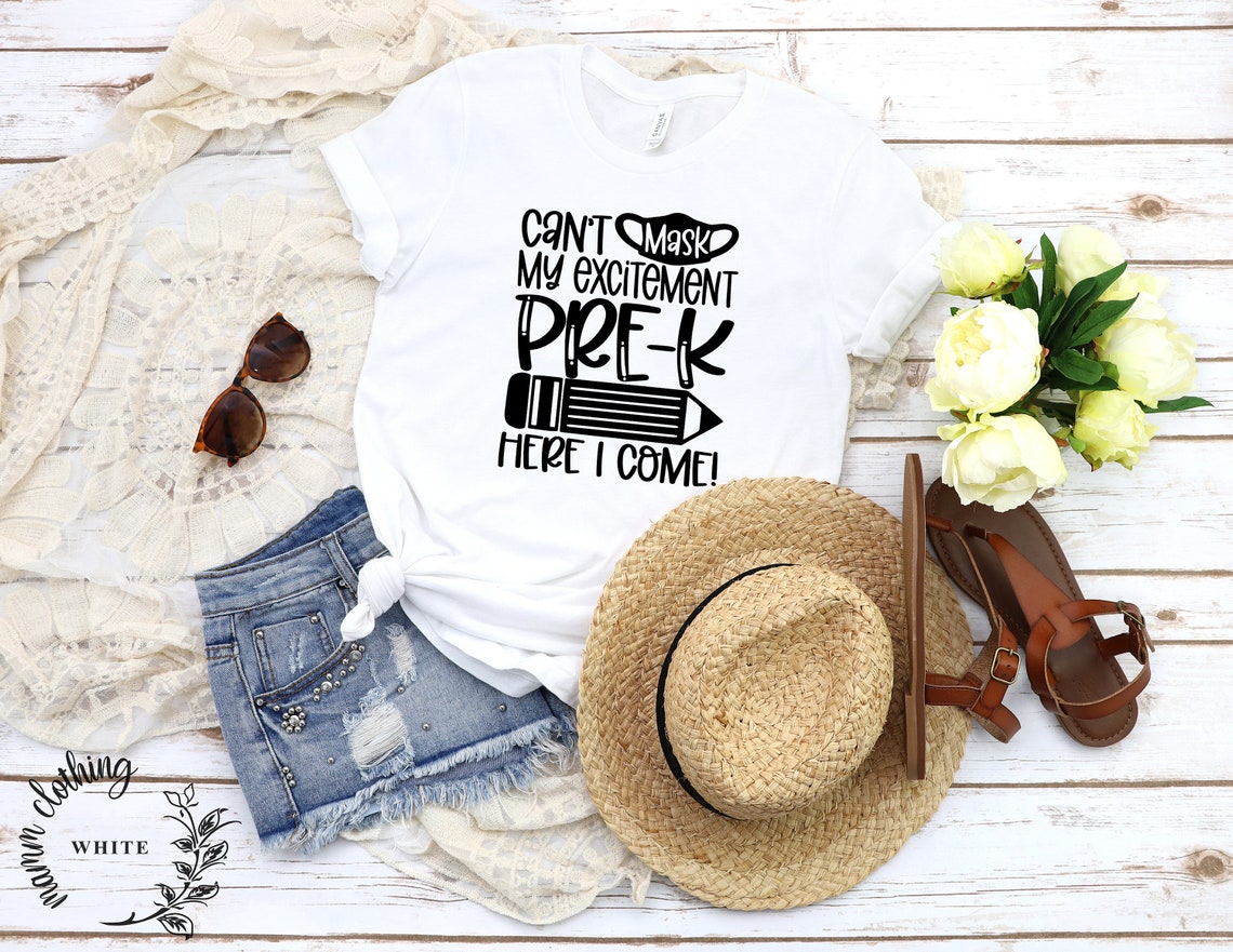 Can't Mask My Excitement T-shirt, Here I Come Shirt, Zoom Teacher Shirt ...