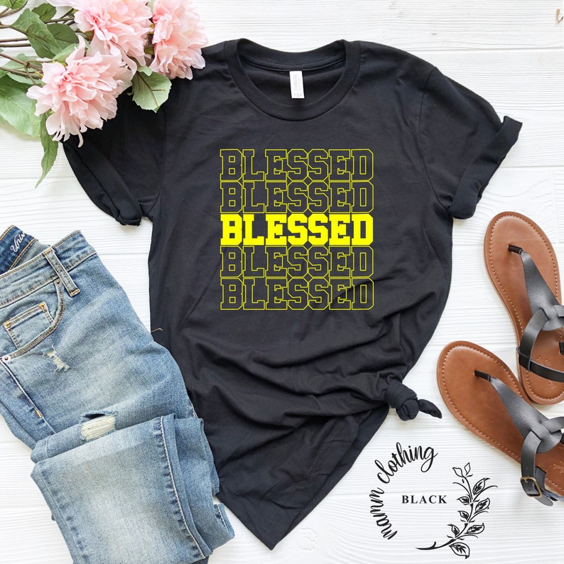 Blessed T-shirt // Faith Shirt // Christian Tee for Women // Christian ...