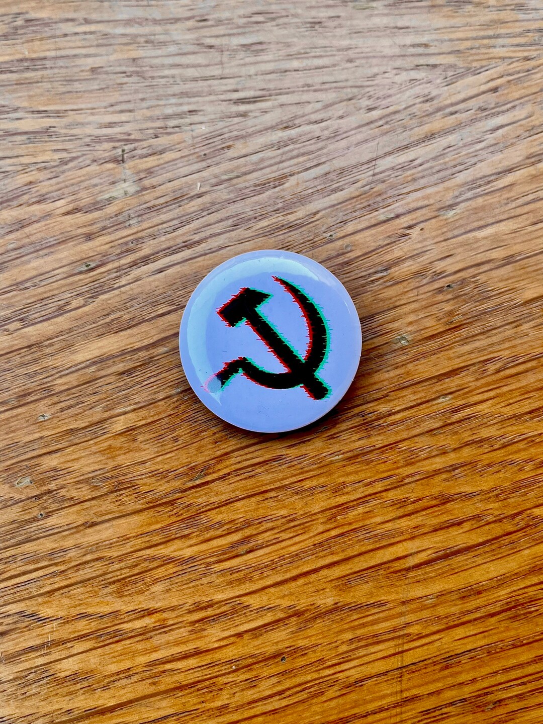 Hammer and Sickle Glitch Button Badge / 32mm 1 1/4inch / - Etsy