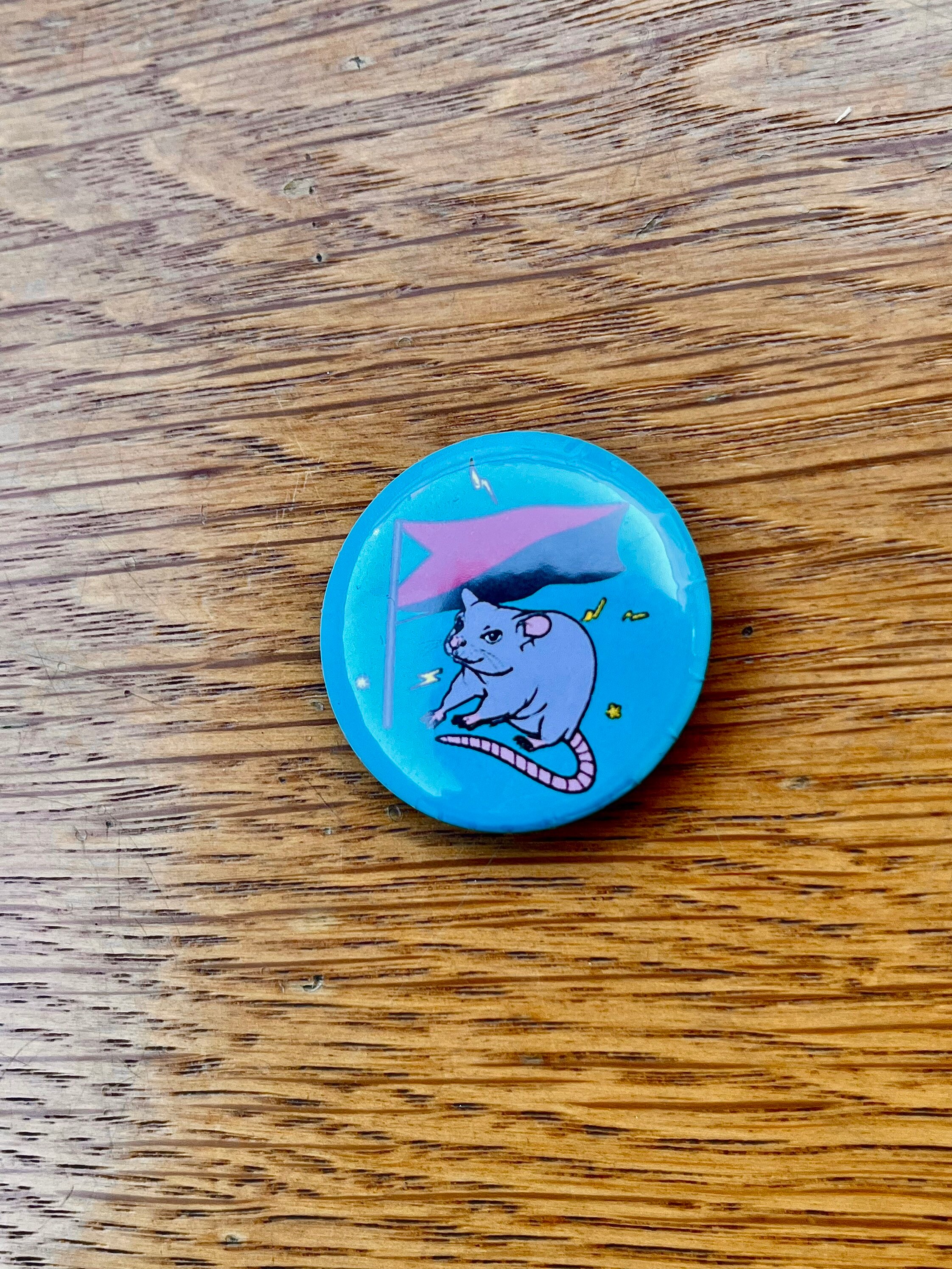 Anarcho Communist Rat Button Badge / 32mm 1 1/4inch / Leftist - Etsy