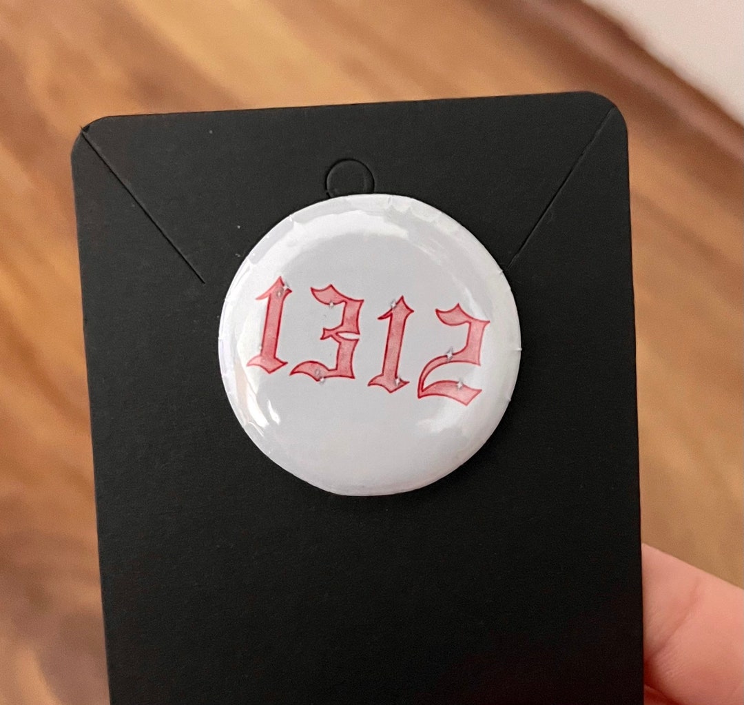 Handmade 1312 Button Badge / 32mm 1 1/4inch / ACAB Leftist Abolish the ...
