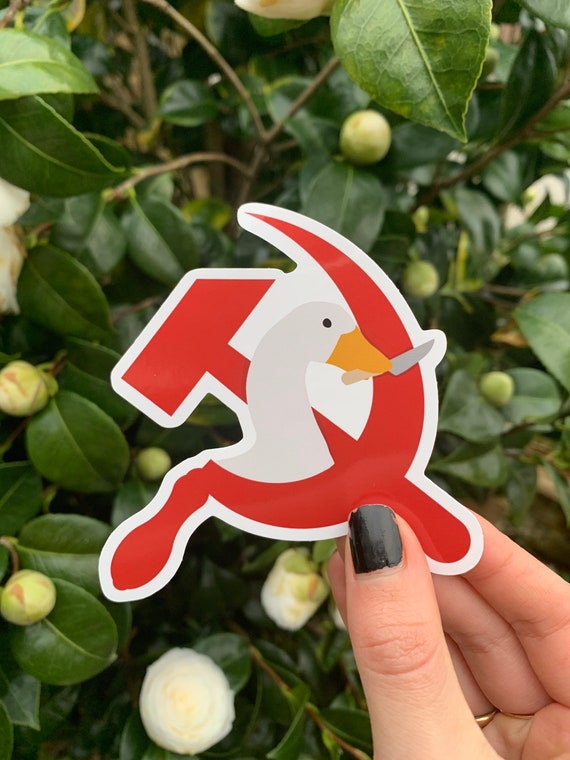 Hammer and Sickle Communist Goose Sticker | Etsy UK