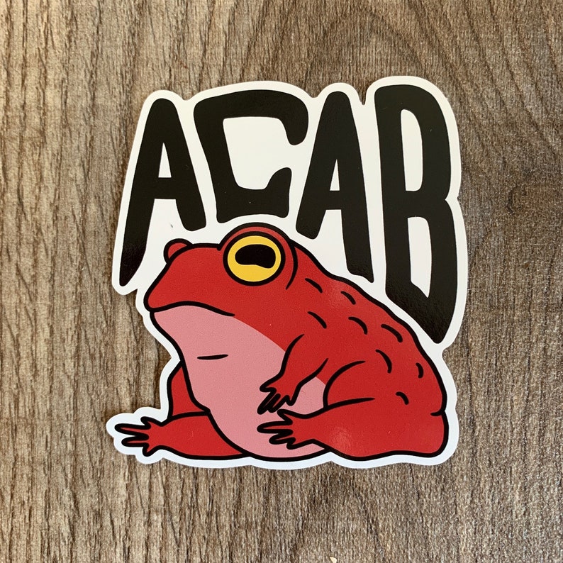 ACAB Frog Sticker - Etsy