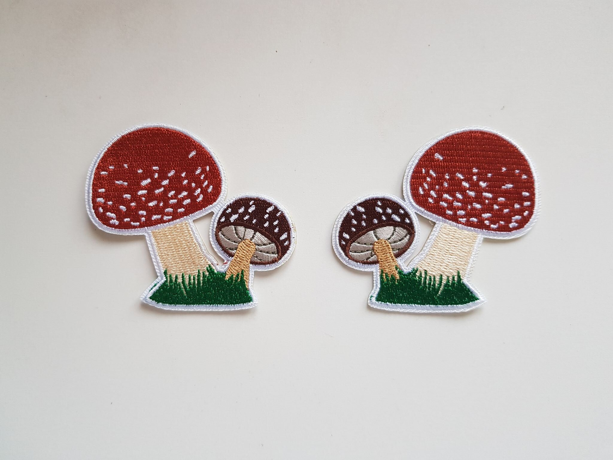 Mushroom Toadstool Embroidered Patches Iron-on or Sew-on - Etsy