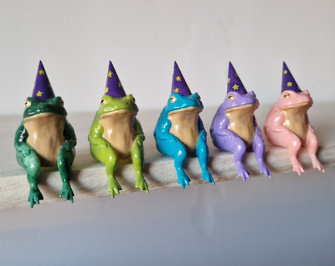 Wizard FROG Stuffed Animal Cheeky Frog Amigurumi Thicc Wizard Frog ...