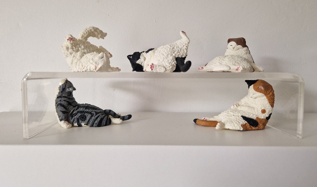 Miniature Lazy Cat Figurines Five Styles to Choose From UK Postage and ...