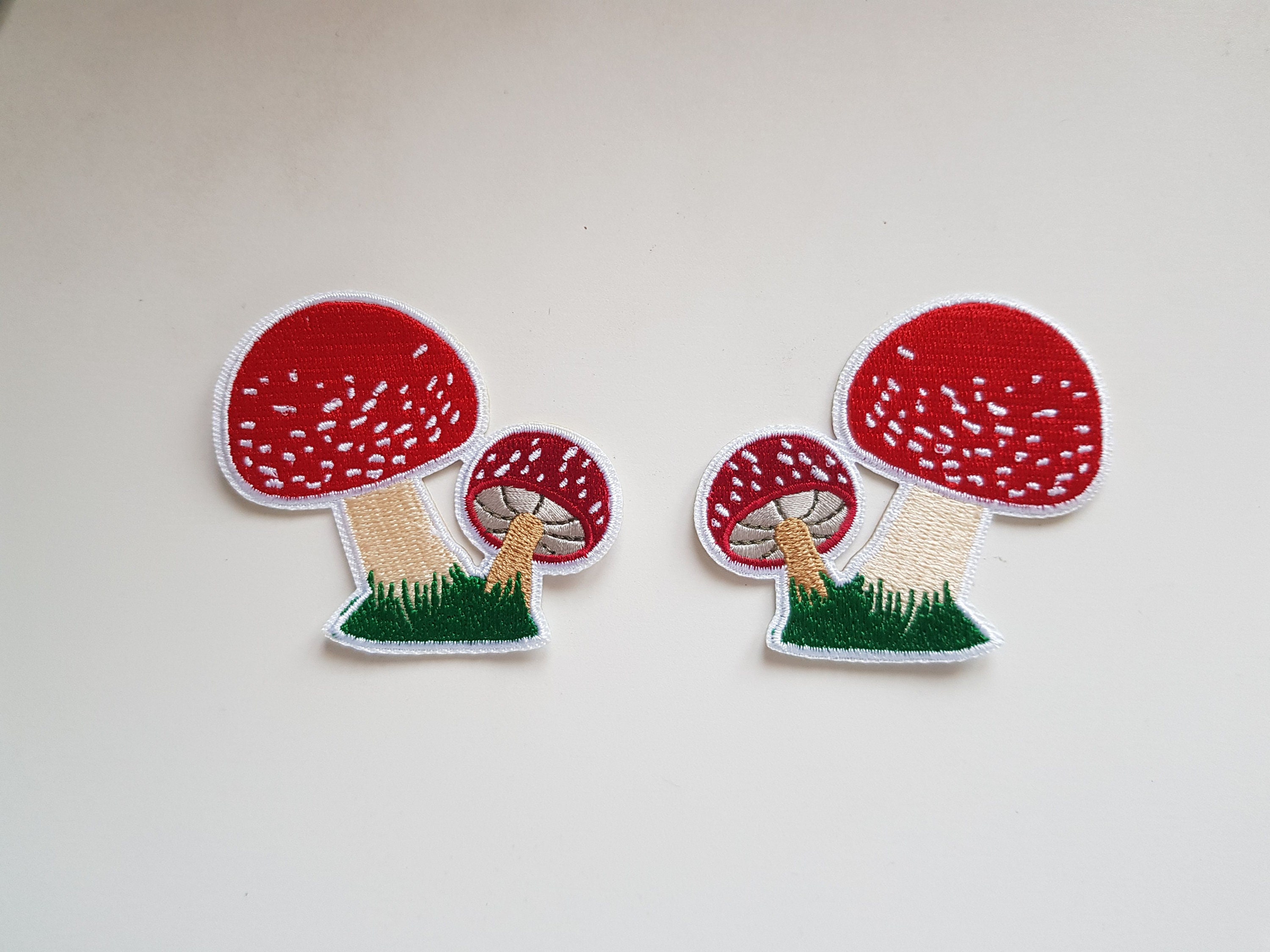 Mushroom Toadstool Embroidered Patches Iron-on or Sew-on - Etsy
