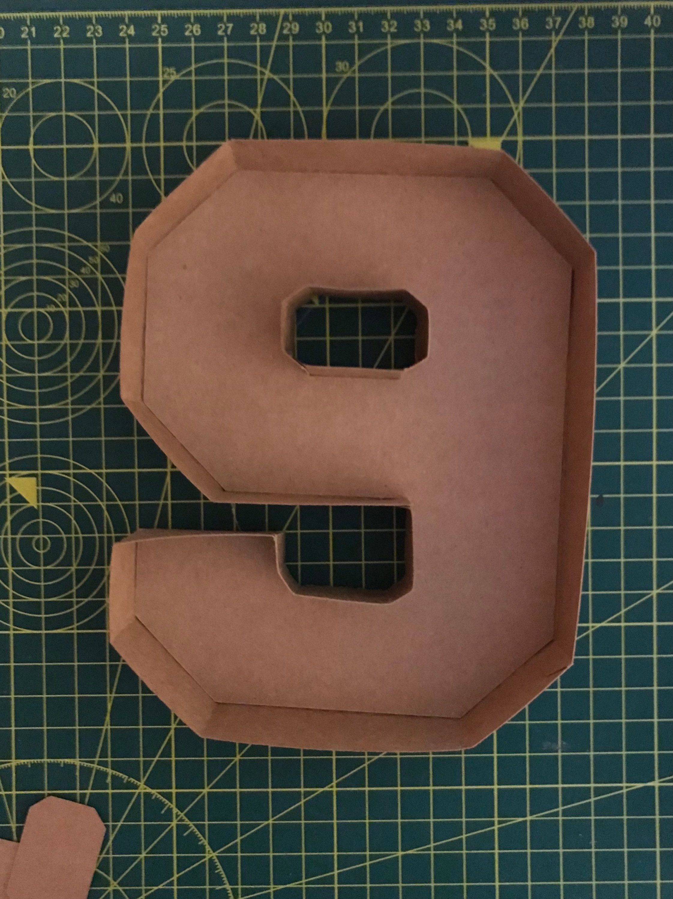 SVG 3D Fillable Numbers Hollow Empty Box Paper Craft Cricut - Etsy