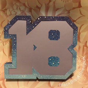 Fillable Number 18 With Lid SVG 3D Fillable Numbers Hollow Empty Box ...