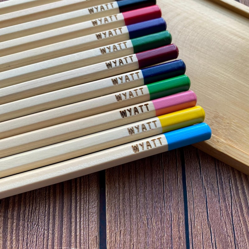 Kids Color Pencil Set - Etsy UK