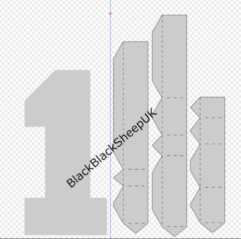 NUMBER 1 SVG 3D Fillable Numbers Hollow Empty Box Paper Craft - Etsy Canada