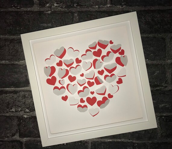 SVG 3D Pop up Papercraft Hearts in Heart Shape Digital Cutting - Etsy ...