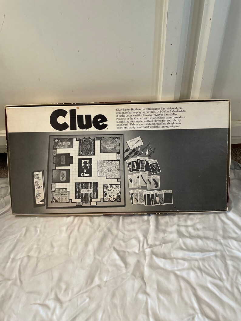 Vintage 1972 Clue Board Game - Etsy