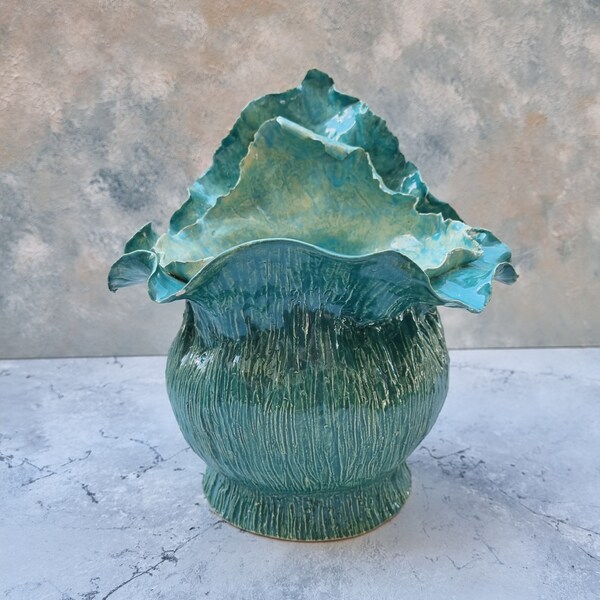 Turquoise Vase - Etsy