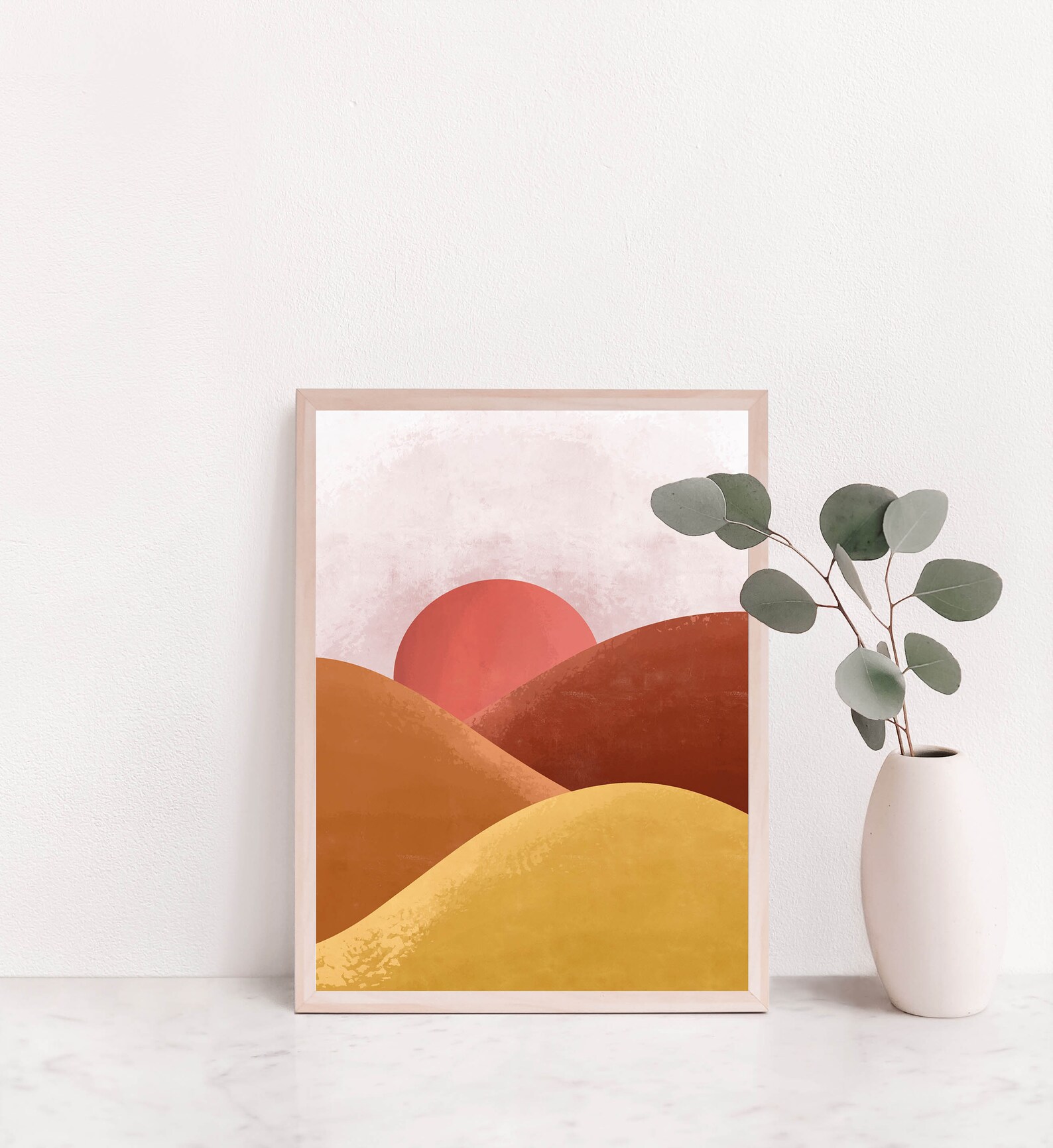 Sunrise Art, Sunset Wall Art, Landscape Digital Print, Boho Art Decor ...