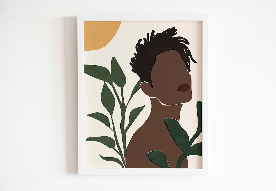 Abstract Boy Digital Print, Abstract Man Wall Art, Boho Printable Art ...