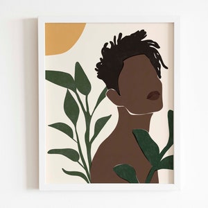 Abstract Boy Digital Print, Abstract Man Wall Art, Boho Printable Art ...