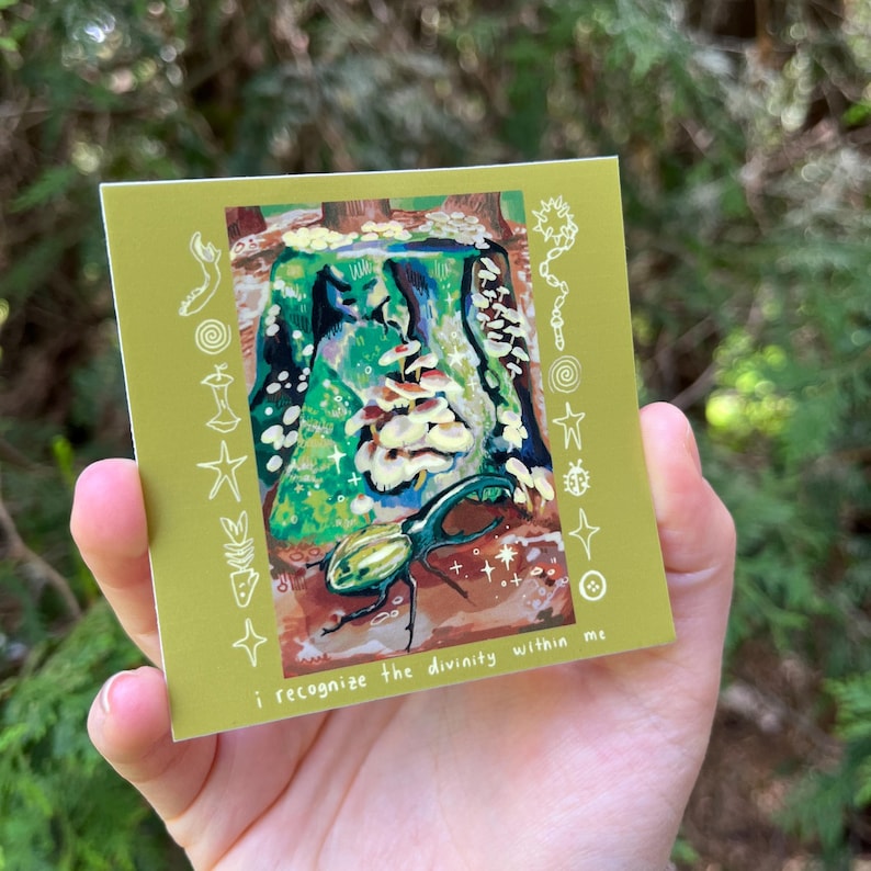 I Recognize the Divinity Within Me - Vinyl Sticker | Weatherproof ...