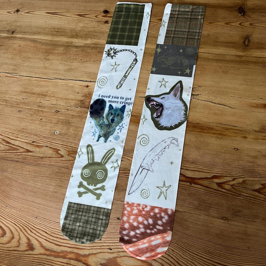 I Need You to Get More Cringe - Fairy Grunge Wolf Weapons Punk - Long ...