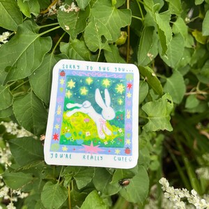 Sorry to Bug You Vinyl Sticker Waterproof Weatherproof Cottagecore ...