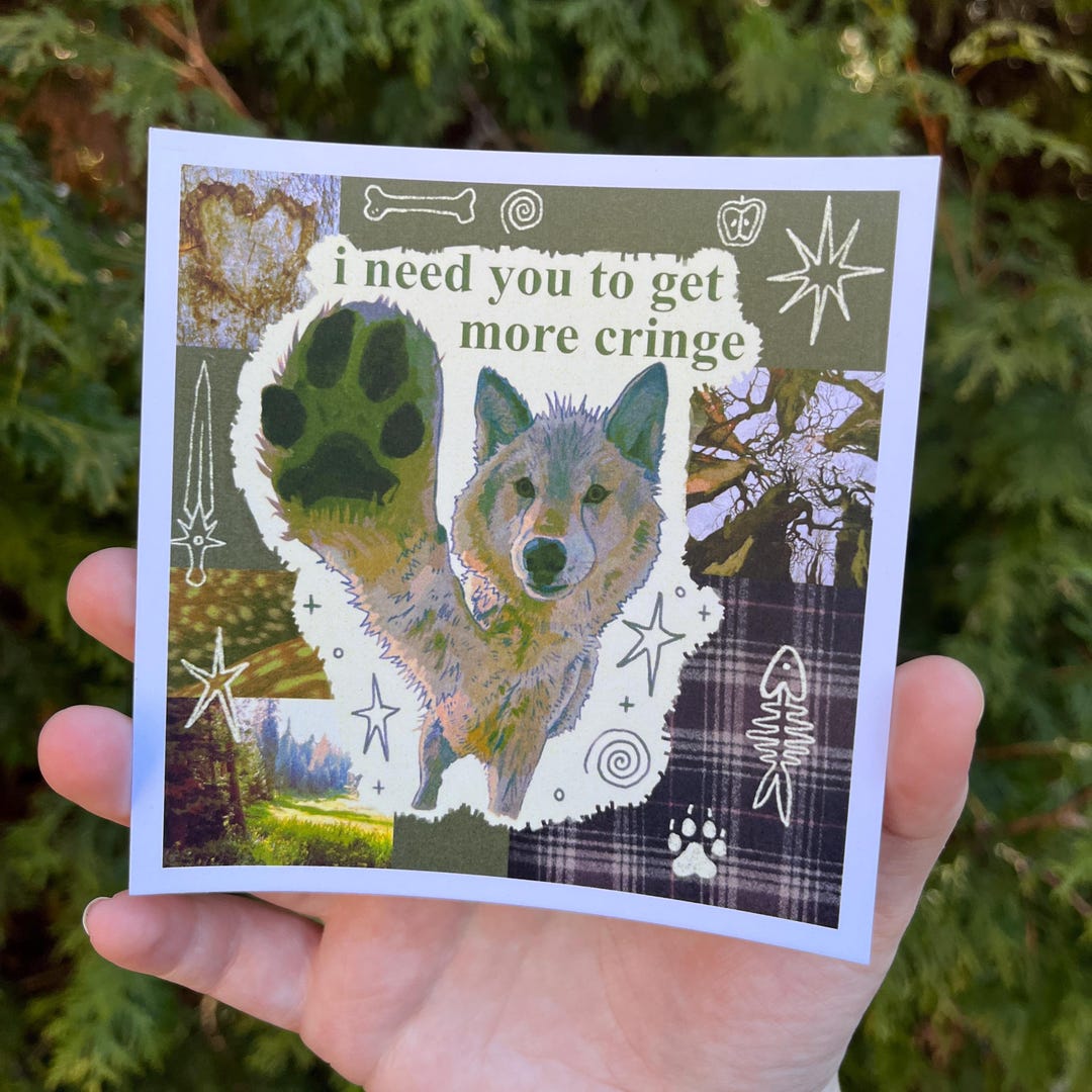 I Need You to Get More Cringe - Print | Forest Woodland Fairy Grunge ...