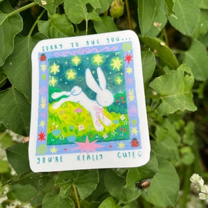 Sorry to Bug You Vinyl Sticker Waterproof Weatherproof Cottagecore ...