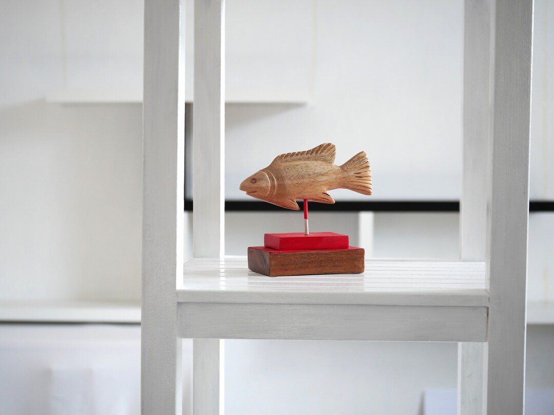 Sculpture Poisson en Bois - Okoumé - Etsy France