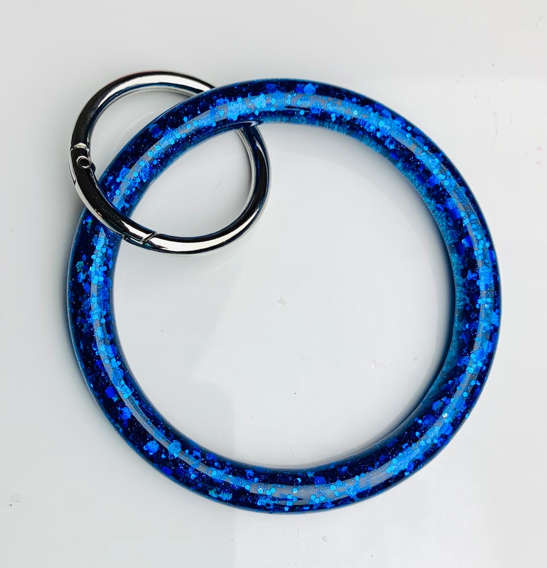Blue Glitter Keychain Bracelet Only - Etsy