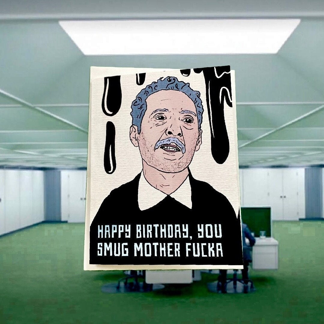 Severance Inspired Birthday Greeting Card | Irving Bailiff Lumon ...