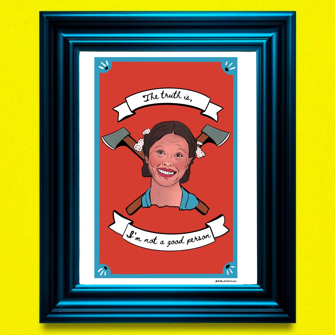 I’m Not a Good Person Illustrated Art Print | Pearl Inspired Wall Art ...