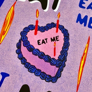 Eat Me Cake Art Poster Print - Etsy