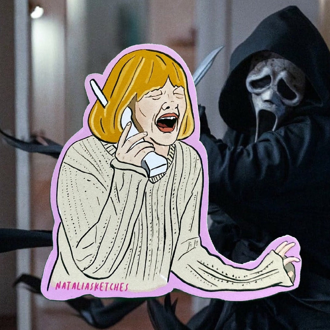 Drew Barrymore Scream Vinyl Sticker - Etsy