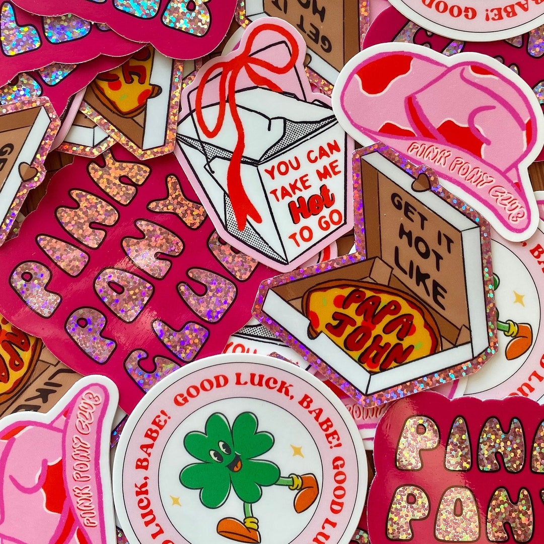 Chappell Roan Inspired Vinyl Glitter Stickers - Etsy