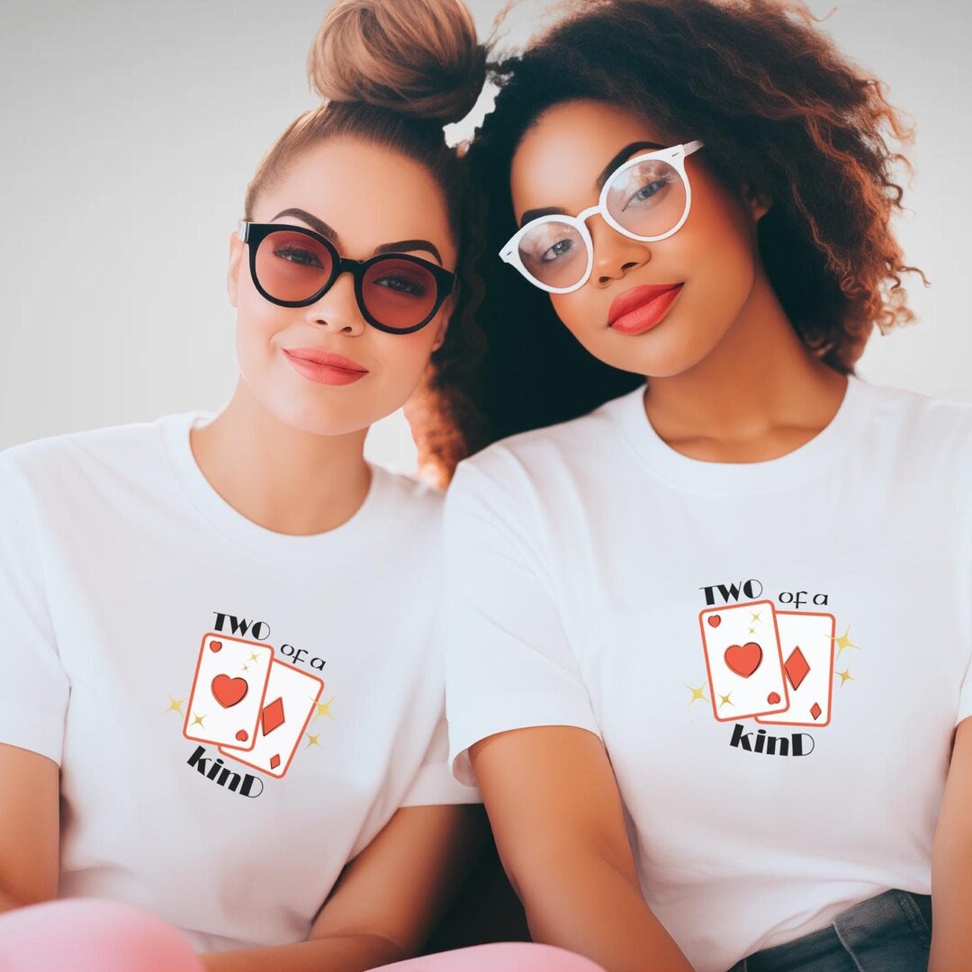 UNIQUE BEST FRIENDS Matching T-shirts for Bff's, Besties, Couples ...