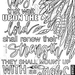 Isaiah 40 31 Coloring Page Sketch Coloring Page