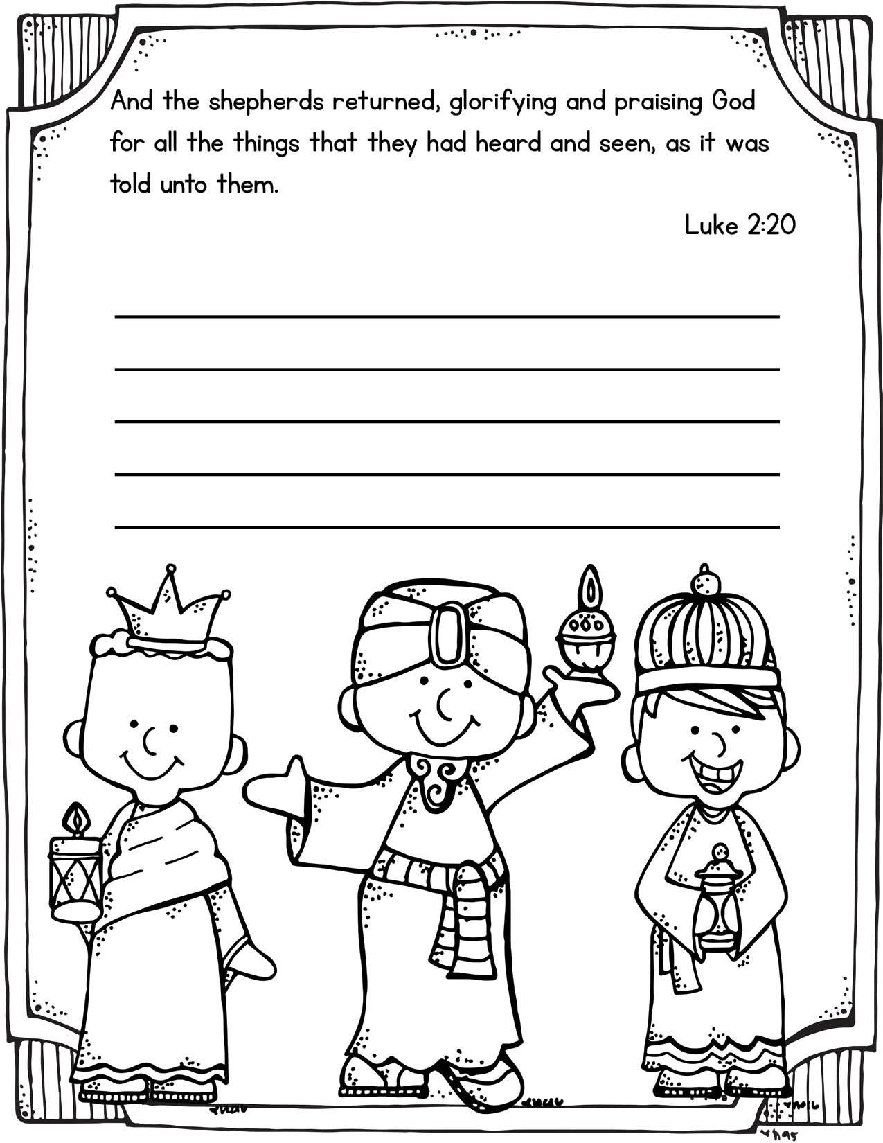 The original Christmas Story Handwriting through Luke 2 | Etsy