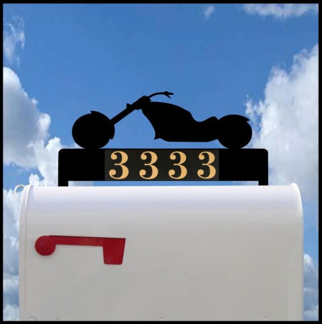 Chopper Mailbox Address Plaque - Etsy